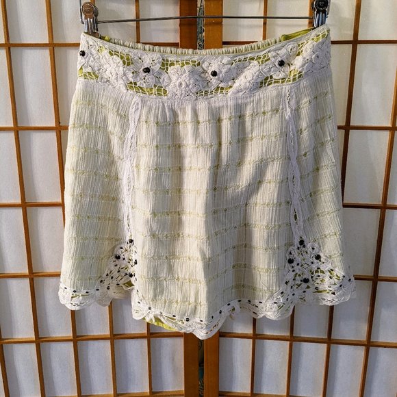 Free People | Skirts | Vintage Free People Whimsical Short Skirt | Poshmark